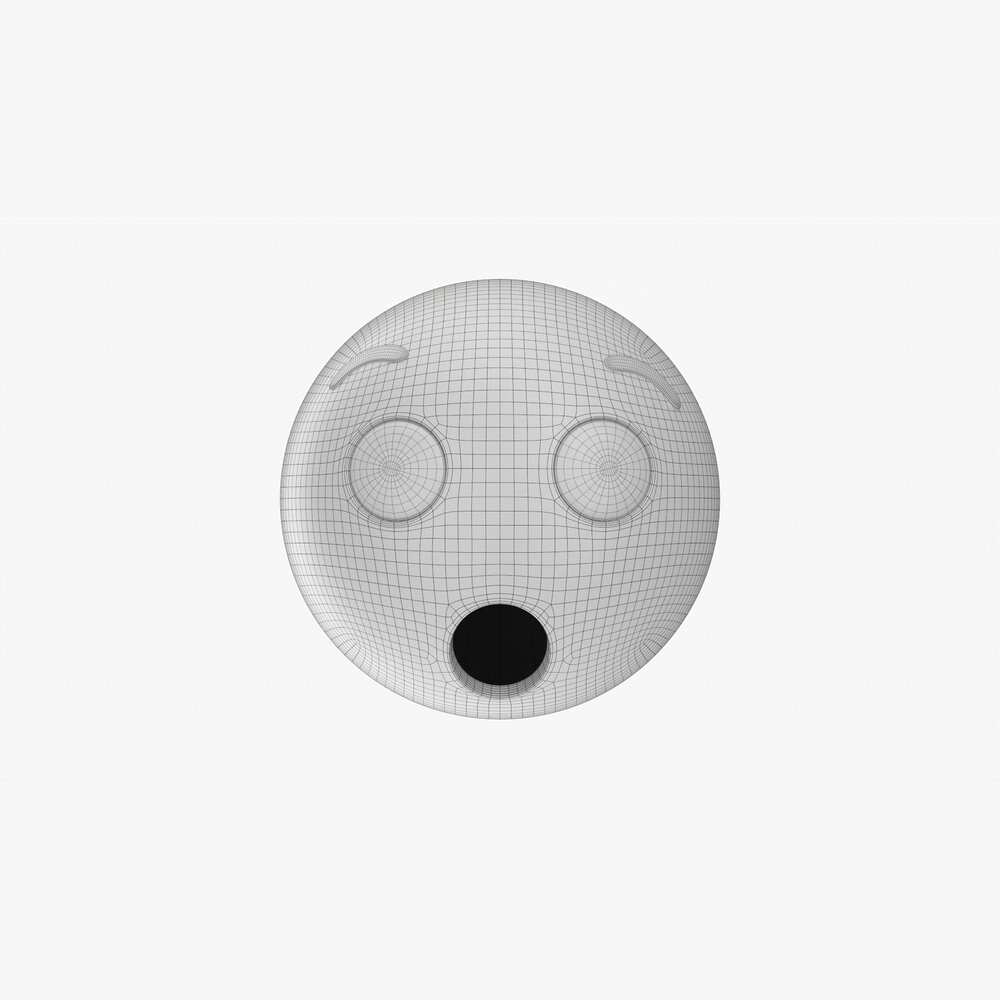 Emoji 060 Speechless 3D model - Download Symbols on 3DModels.org