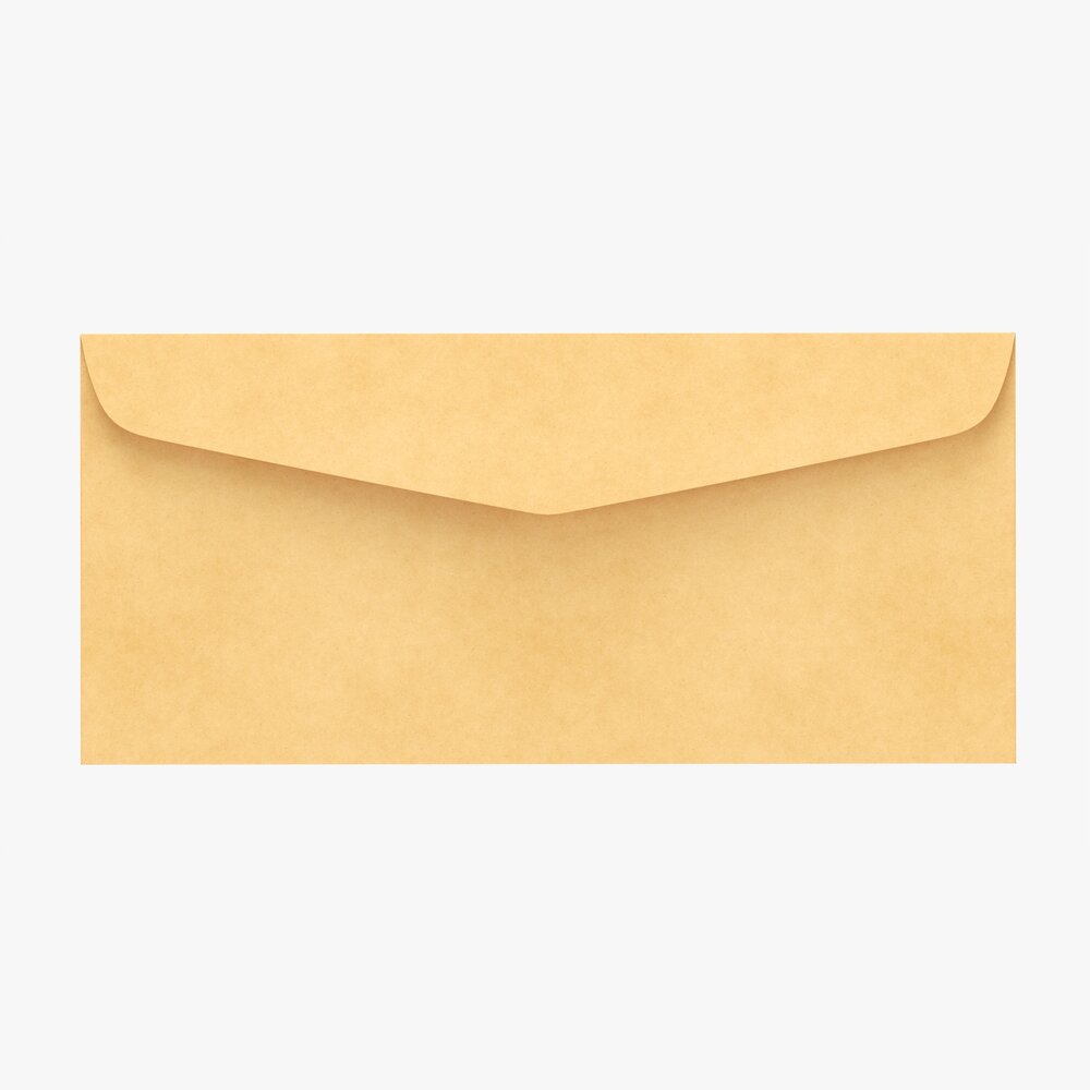 Envelope Mockup 02 3D model - Download Stationery on 3DModels.org