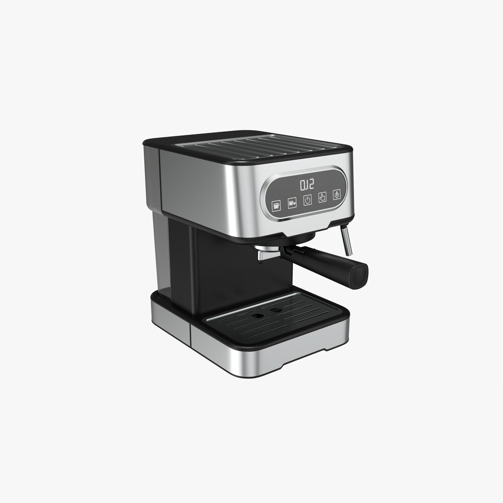 Espresso Coffee Machine 3D model - Download Home Appliances on 3DModels.org