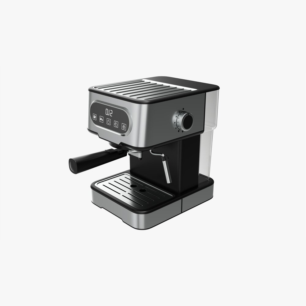 Espresso Coffee Machine 3D model - Download Home Appliances on 3DModels.org
