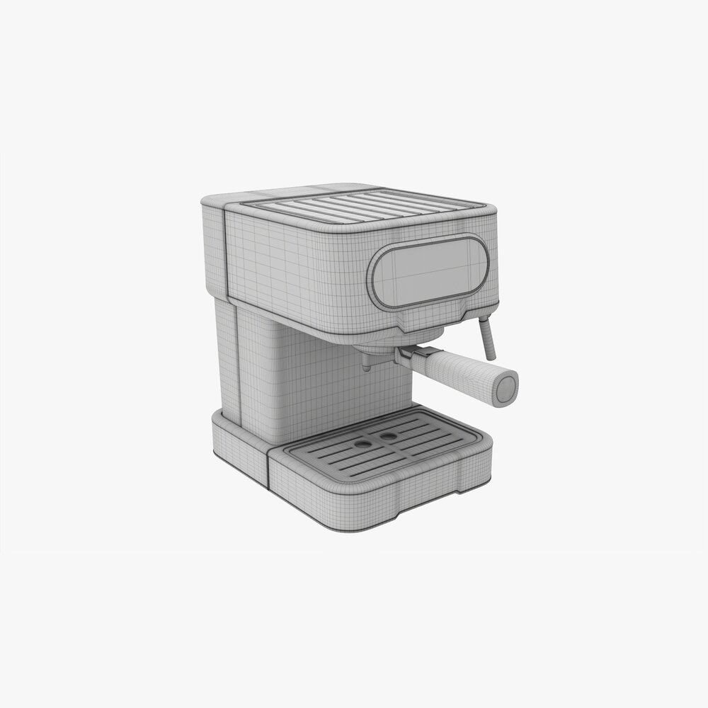 Espresso Coffee Machine 3D model - Download Home Appliances on 3DModels.org