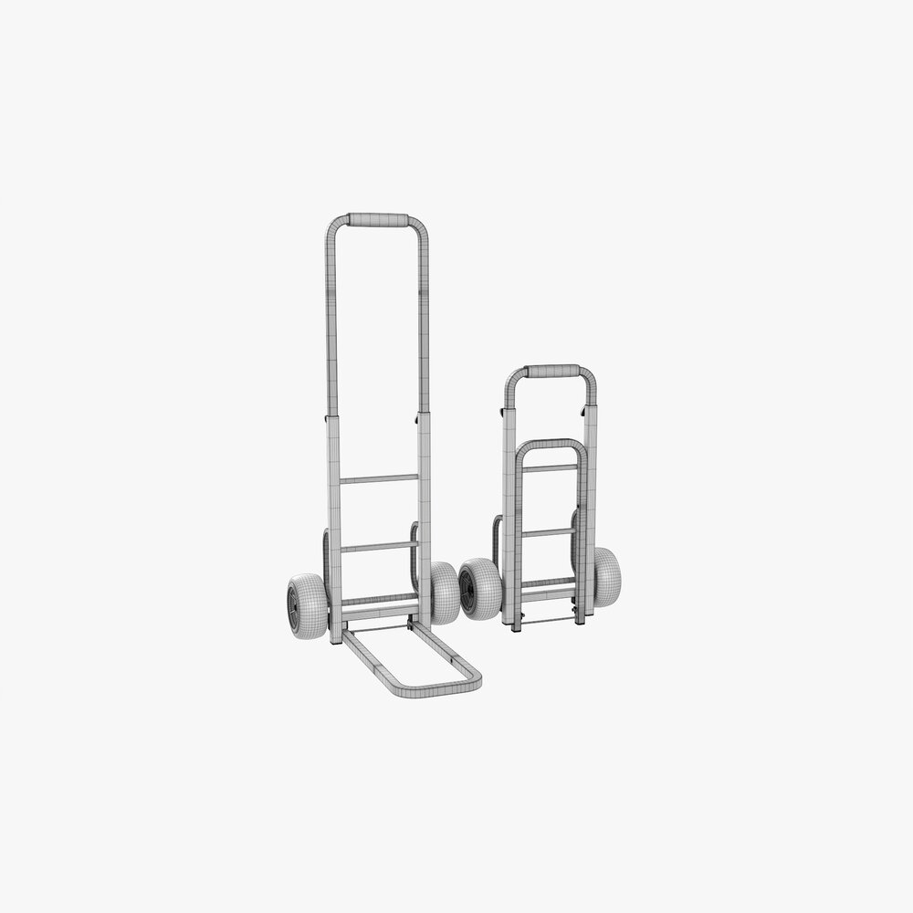 Foldable Transporting Cart 3D model - Download Tools on 3DModels.org