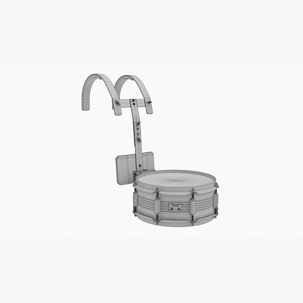 Marching Snare Drum Set 3D model - Download Musical Instruments on ...