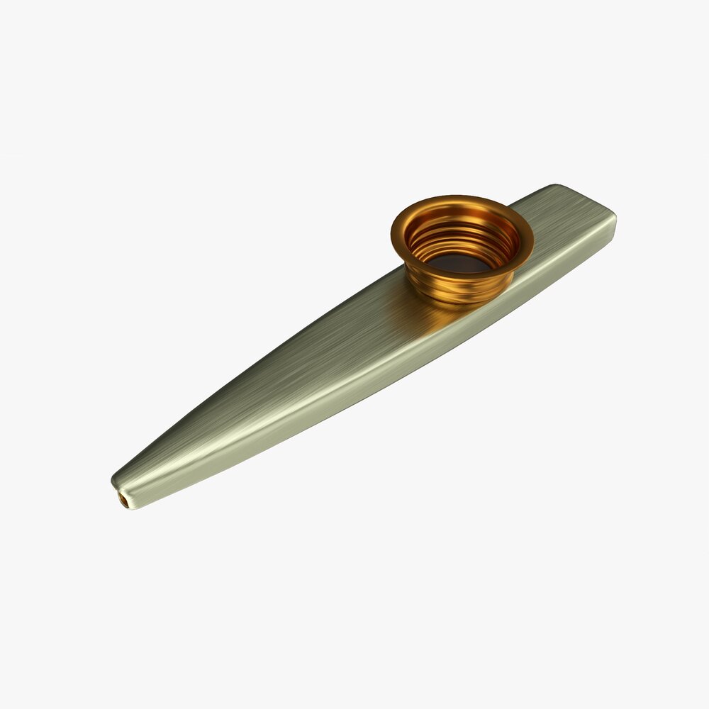 Metal Kazoo 3D model - Download Musical Instruments on 3DModels.org
