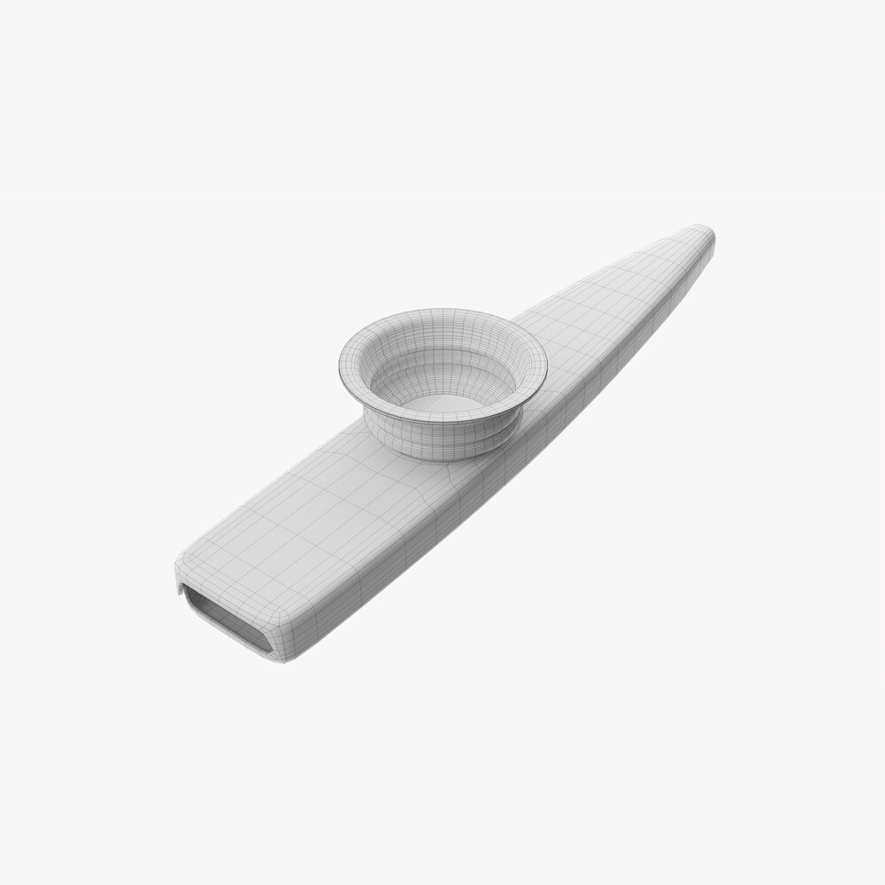 Metal Kazoo 3D model - Download Musical Instruments on 3DModels.org