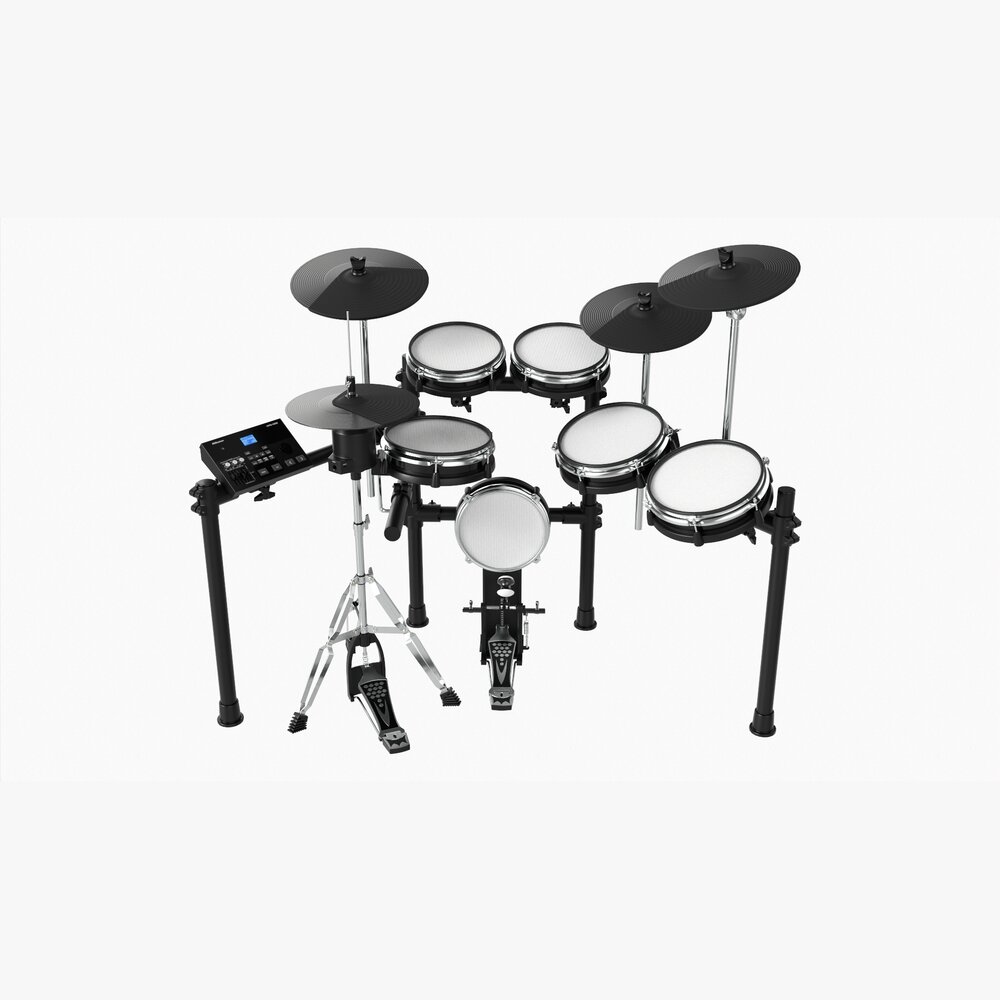 Millenium Mps-850 E-Drum Set 3D model - Download Musical Instruments on ...