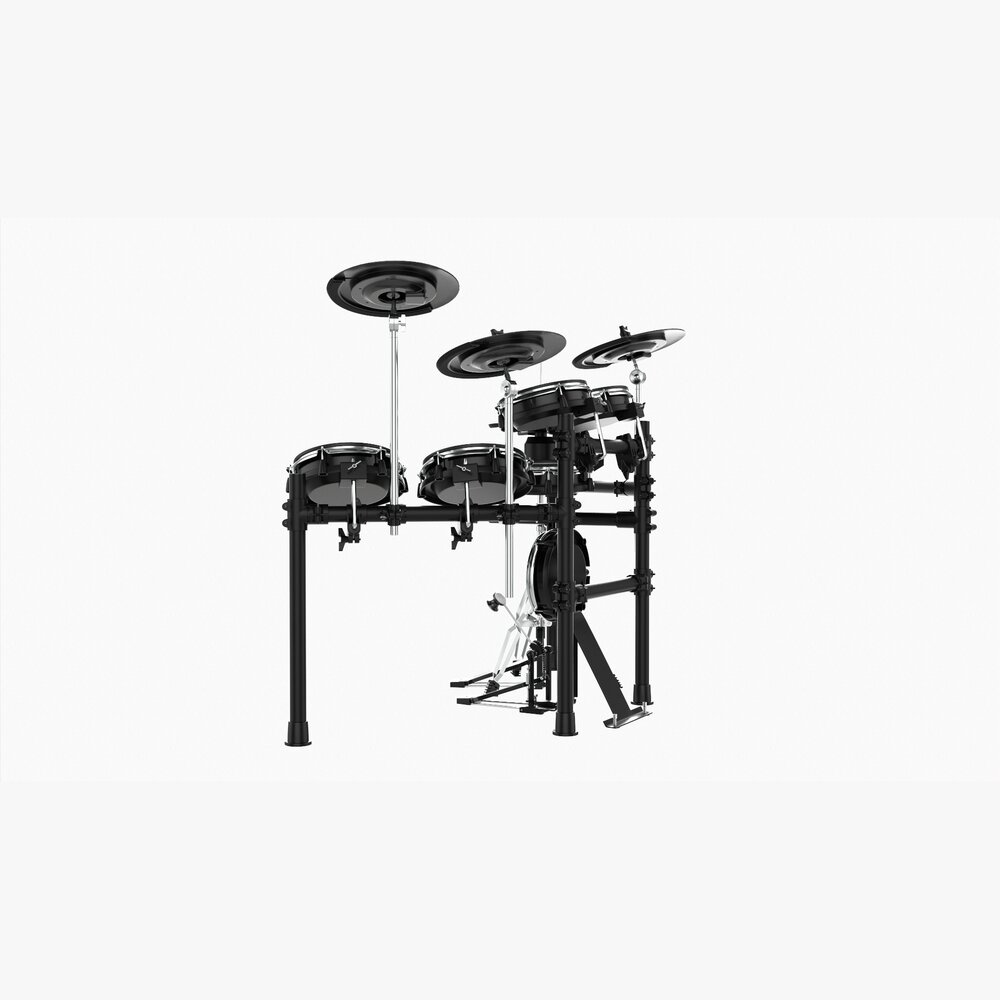 Millenium Mps-850 E-Drum Set 3D model - Download Musical Instruments on ...
