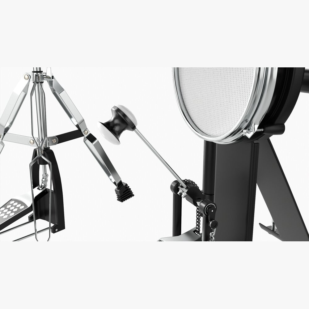 Millenium Mps-850 E-Drum Set 3D model - Download Musical Instruments on ...