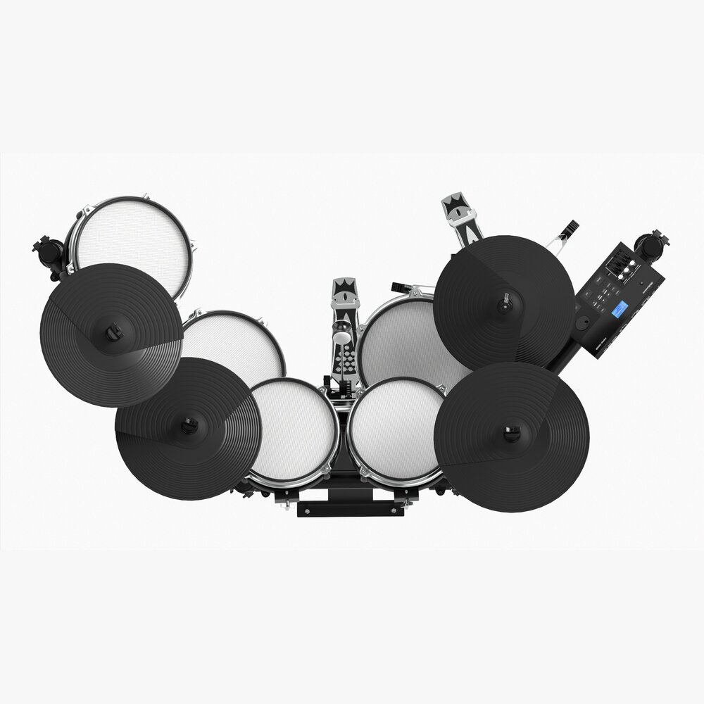 Millenium Mps-850 E-Drum Set 3D model - Download Musical Instruments on ...