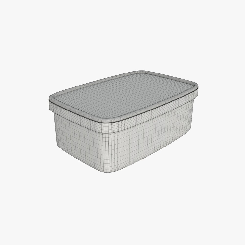Ice Cream Dessert Plastic Package Box For Mockup 3D model - Download ...