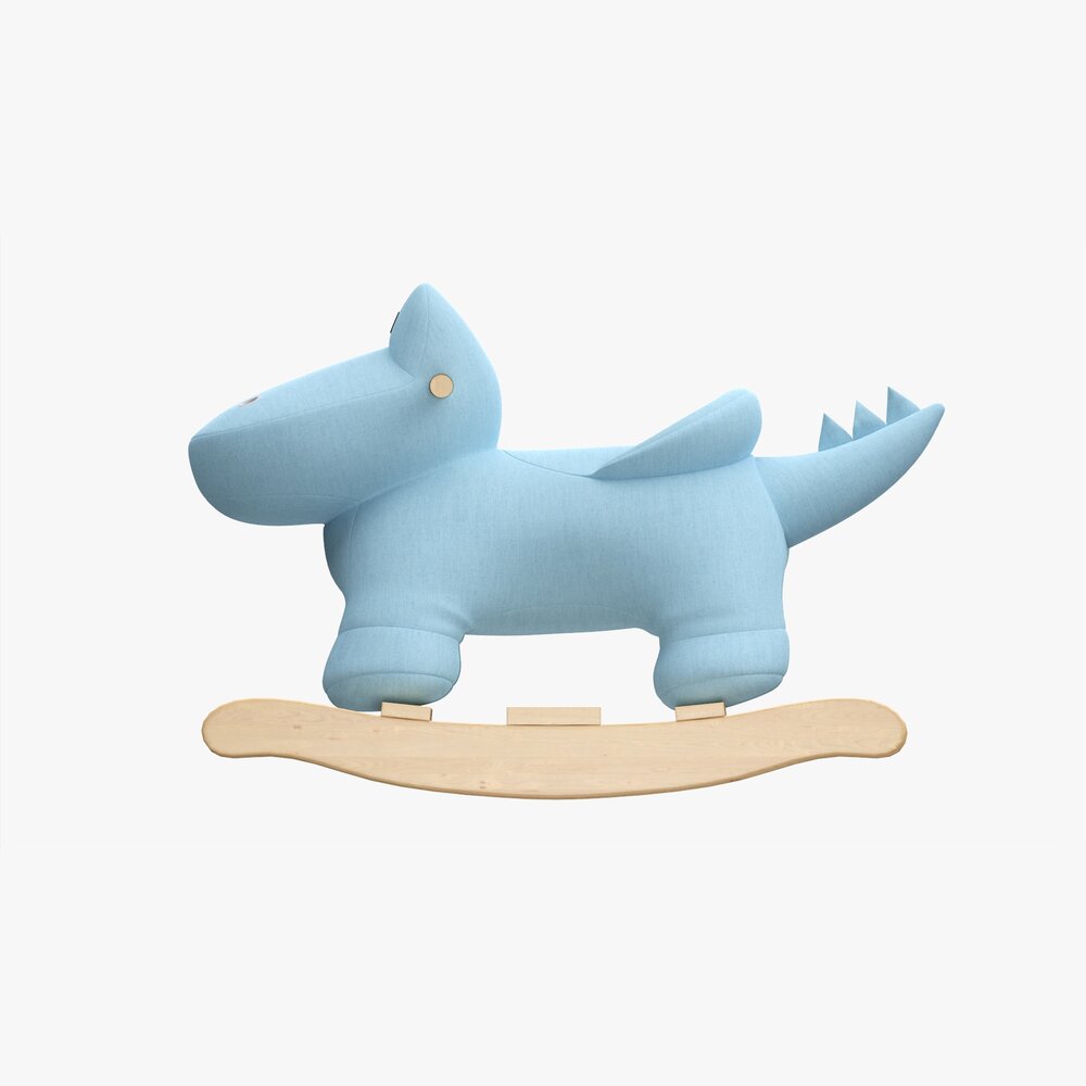 Baby Crocodile Rocking Chair 3D model - Download Toys on 3DModels.org