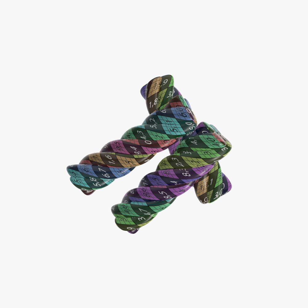 Marshmallows Colorful Candy Spiral Shape 3D model - Download Dessert on ...