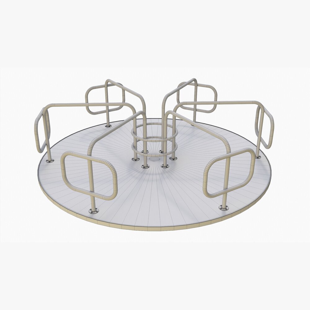 Merry-Go-Round Carousel 06 3D model - Download Street elements on ...