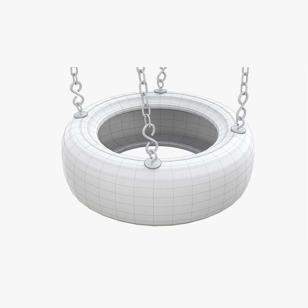 Outdoor Tire Swing 01 3D model - Download Street elements on 3DModels.org