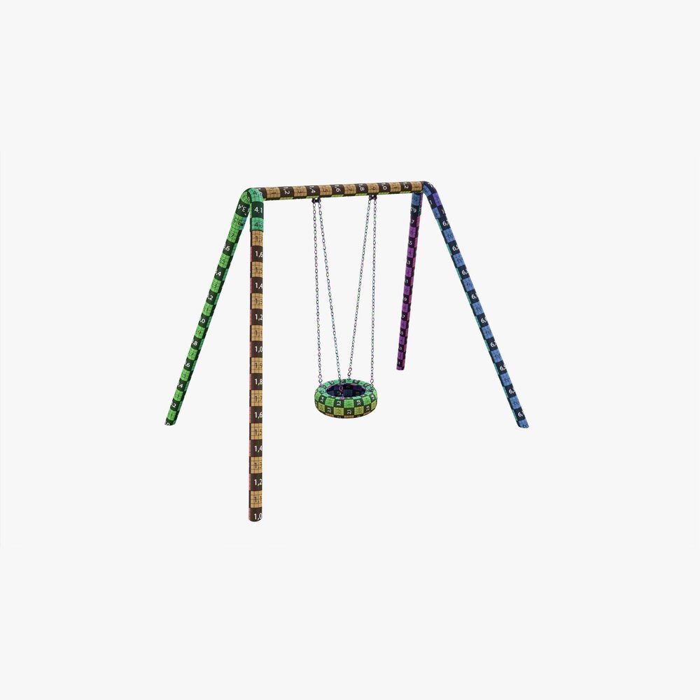 Outdoor Tire Swing 01 3D model - Download Street elements on 3DModels.org