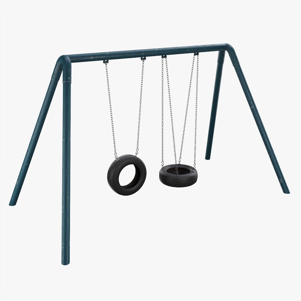 Outdoor Tire Swing 02 3D model - Download Street elements on 3DModels.org