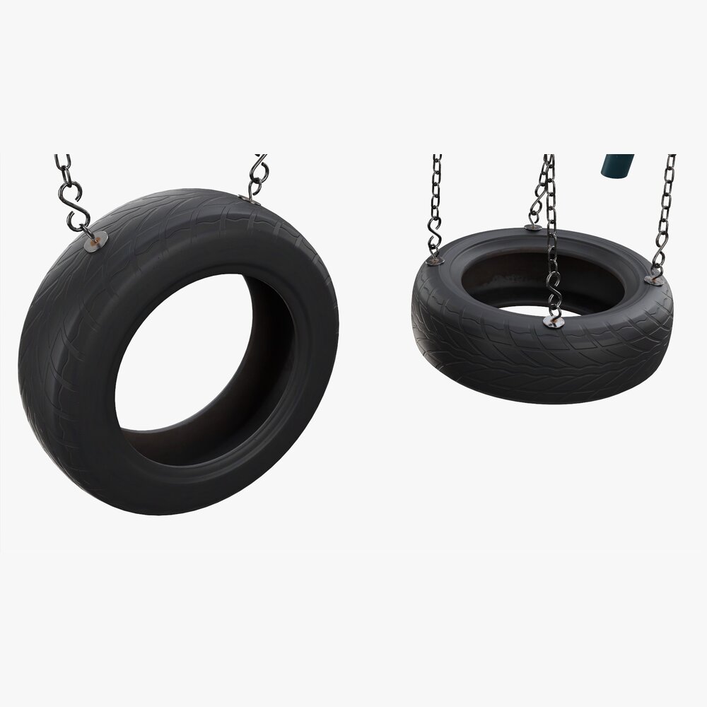 Outdoor Tire Swing 02 3D model - Download Street elements on 3DModels.org