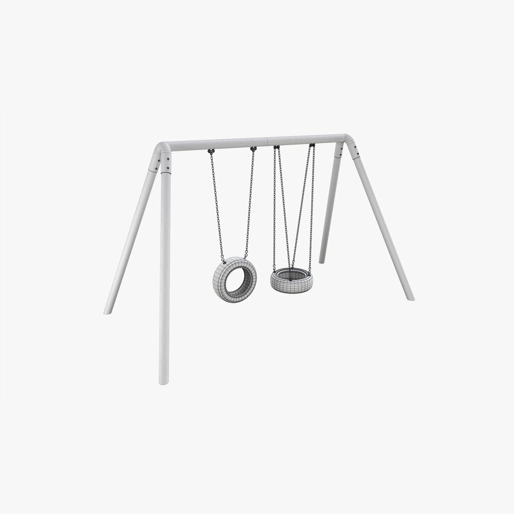 Outdoor Tire Swing 02 3D model - Download Street elements on 3DModels.org