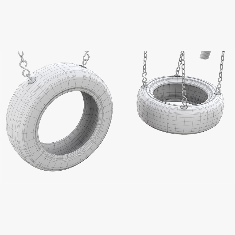 Outdoor Tire Swing 02 3D model - Download Street elements on 3DModels.org