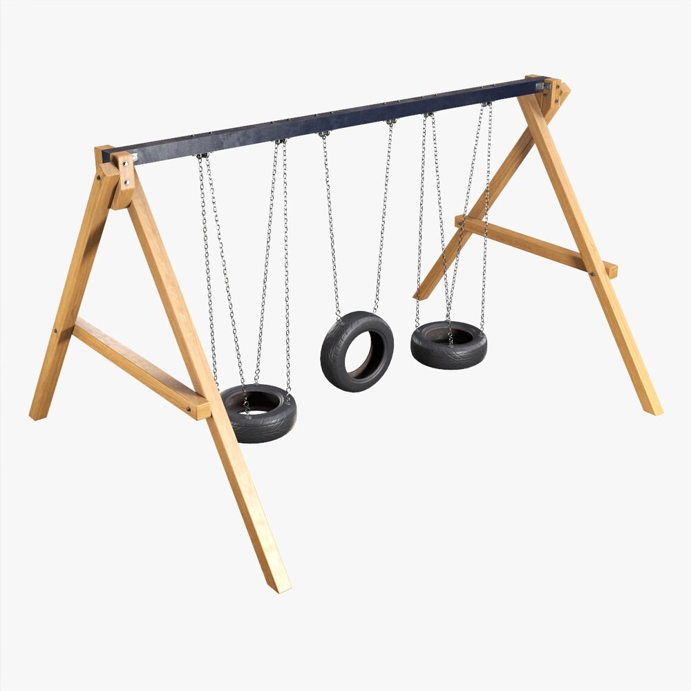Outdoor Tire Swing 03 3D model - Download Street elements on 3DModels.org