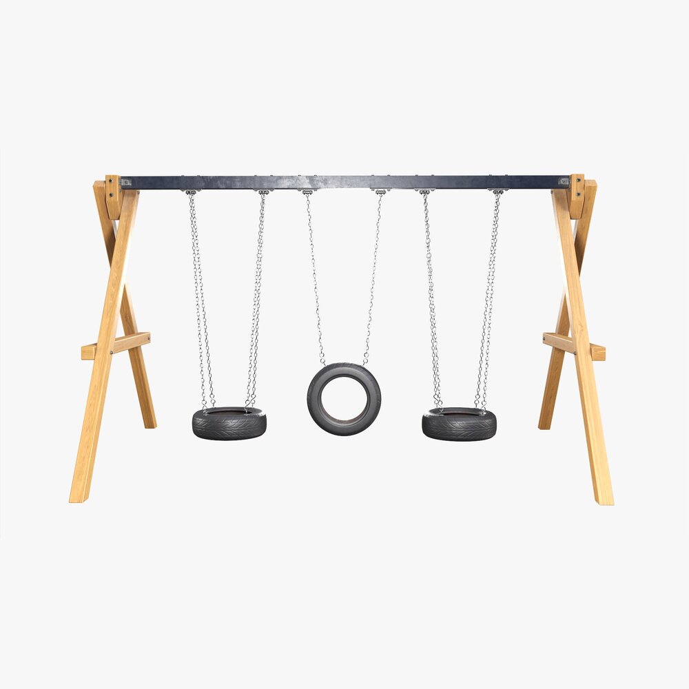 Outdoor Tire Swing 03 3D model - Download Street elements on 3DModels.org