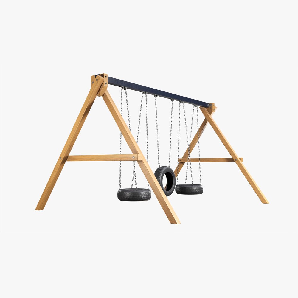 Outdoor Tire Swing 03 3D model - Download Street elements on 3DModels.org