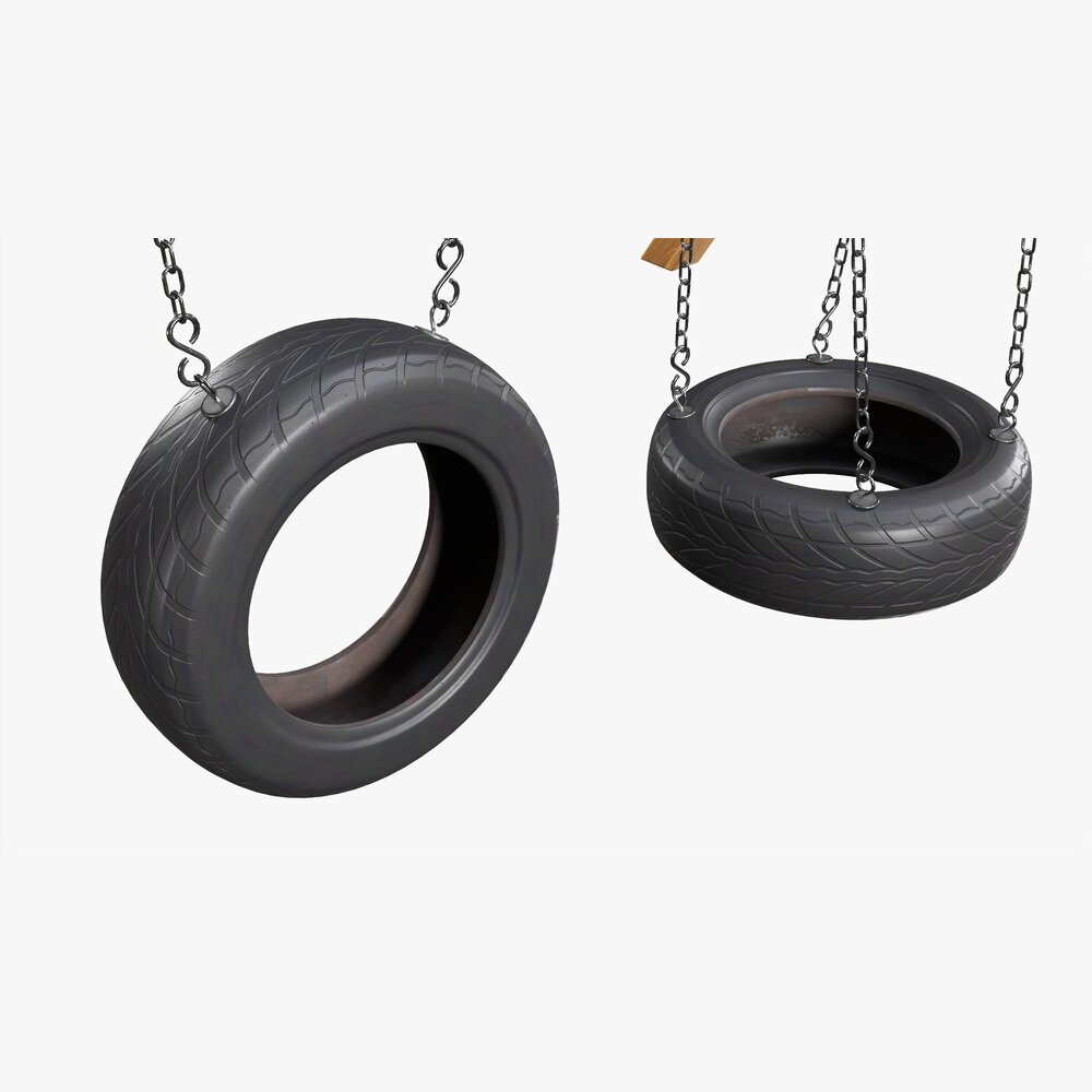 Outdoor Tire Swing 03 3D model - Download Street elements on 3DModels.org