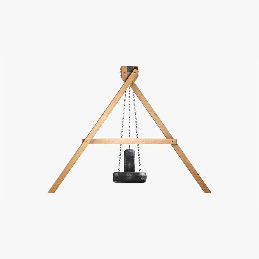 Outdoor Tire Swing 03 3D model - Download Street elements on 3DModels.org