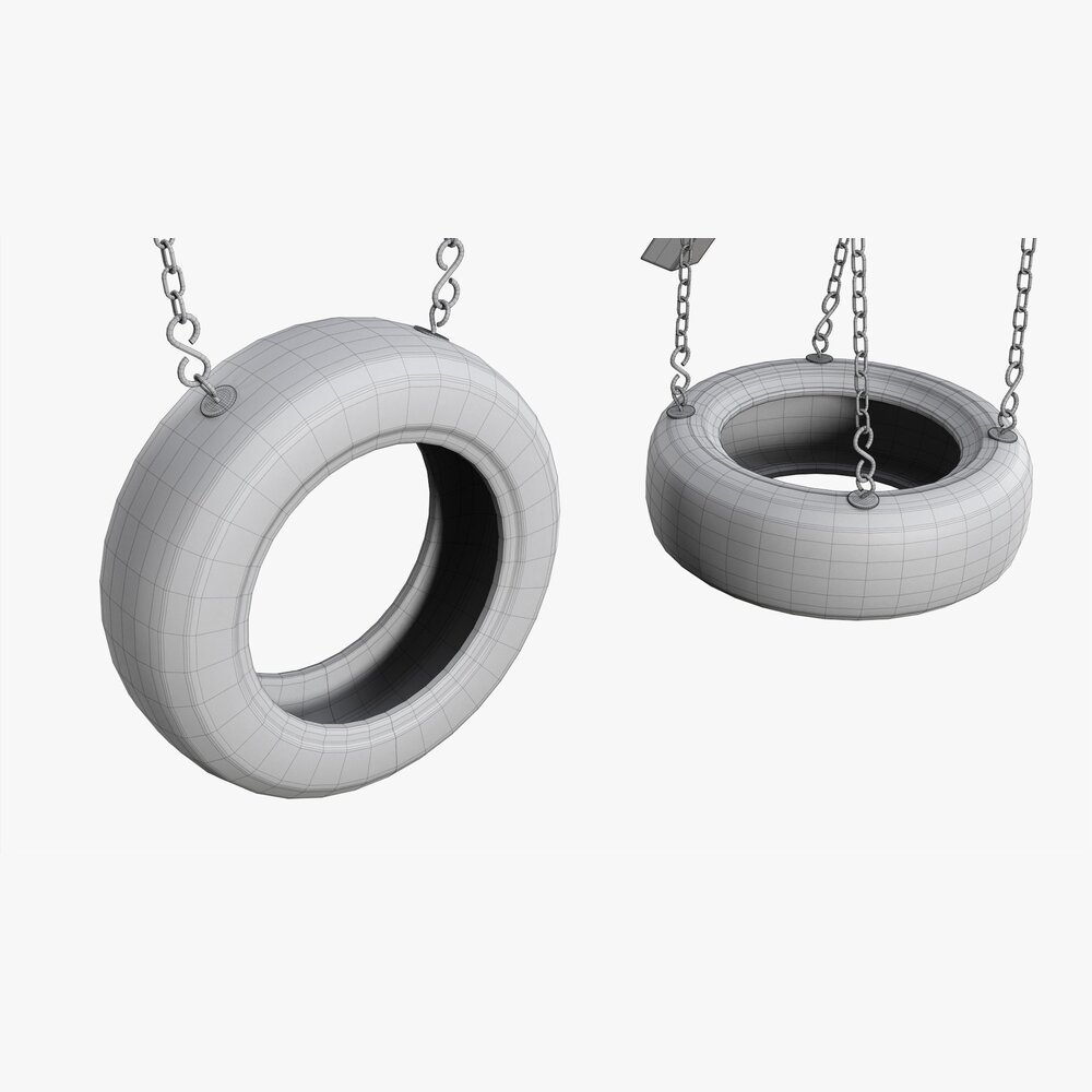 Outdoor Tire Swing 03 3D model - Download Street elements on 3DModels.org