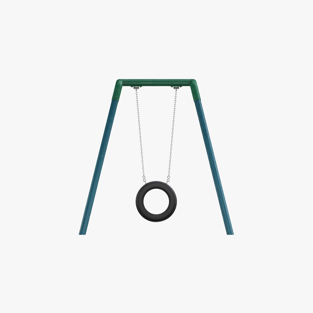Outdoor Tire Swing 04 3D model - Download Street elements on 3DModels.org