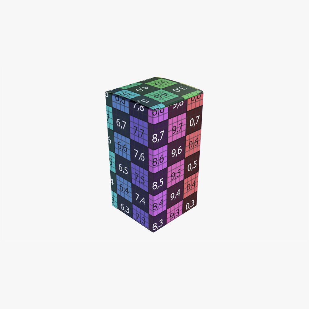 Paper Box Mockup 10 3D model - Download Mockup on 3DModels.org