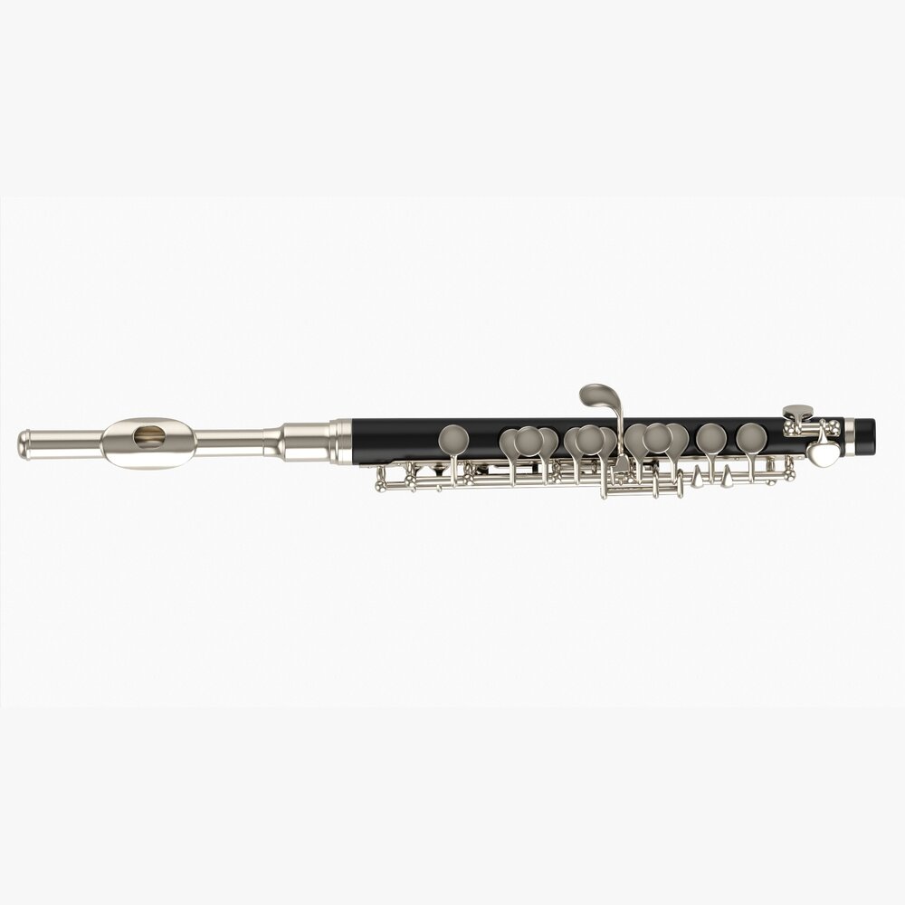 Piccolo Flute 3D model - Download Musical Instruments on 3DModels.org