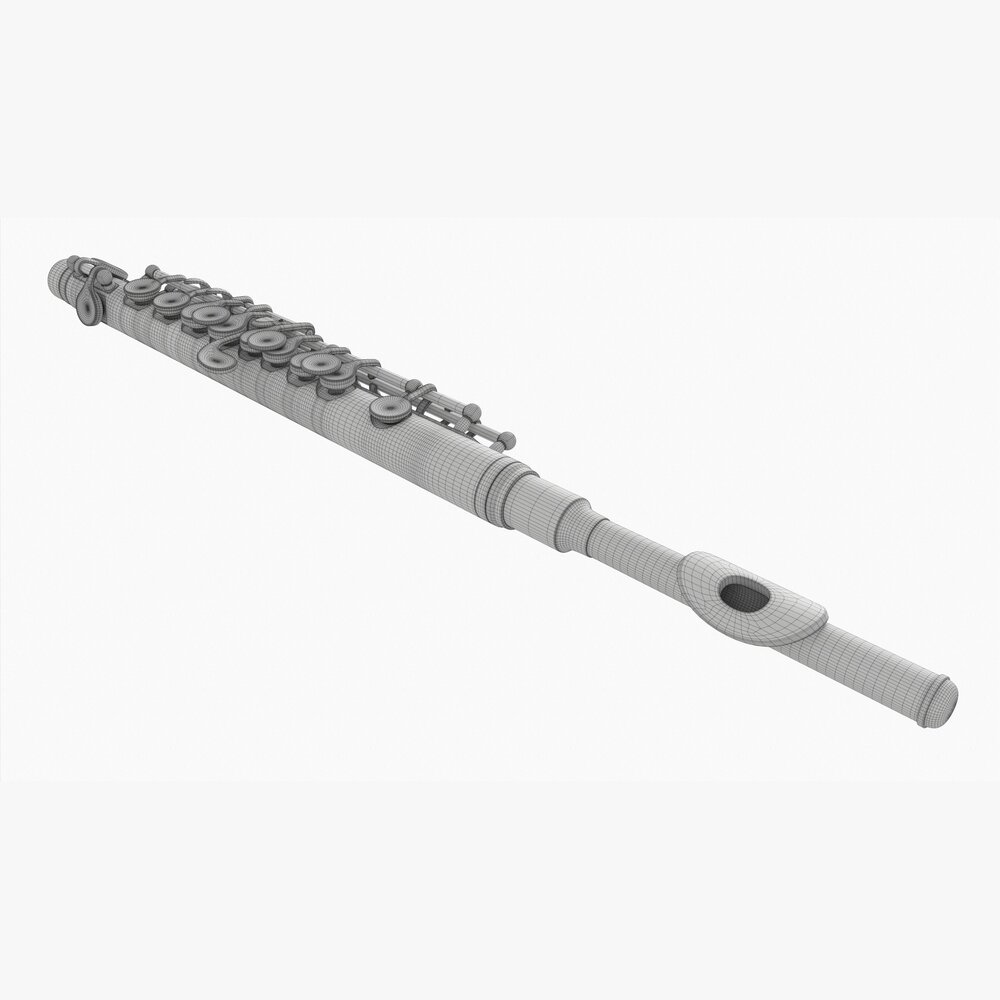 Piccolo Flute 3D model - Download Musical Instruments on 3DModels.org