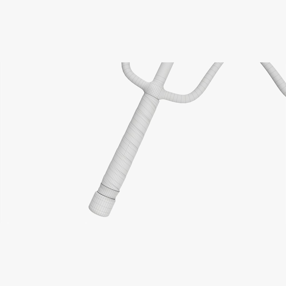 Sai Round Steel 3D model - Download Bladed Weapon on 3DModels.org