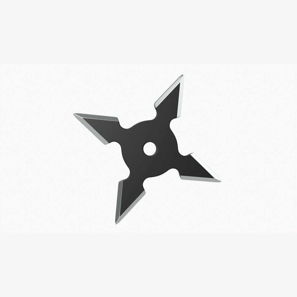 Ninja Shuriken Dobócsillag 3D modell - Letöltés Bladed Weapon be ...
