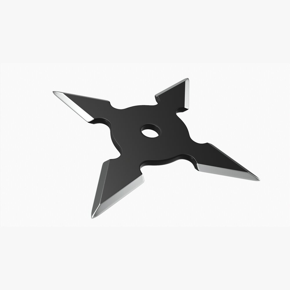 Ninja Shuriken Dobócsillag 3D modell - Letöltés Bladed Weapon be ...