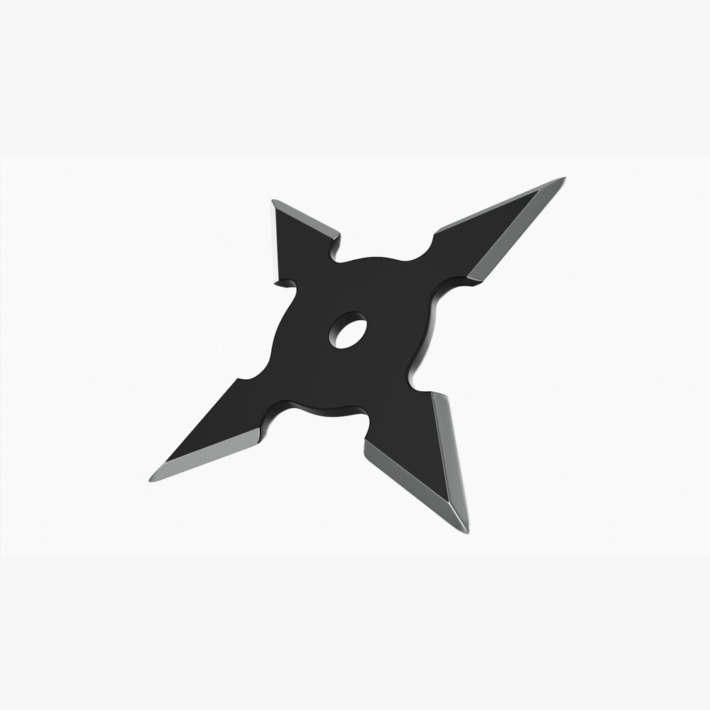 Ninja Shuriken Dobócsillag 3D modell - Letöltés Bladed Weapon be ...