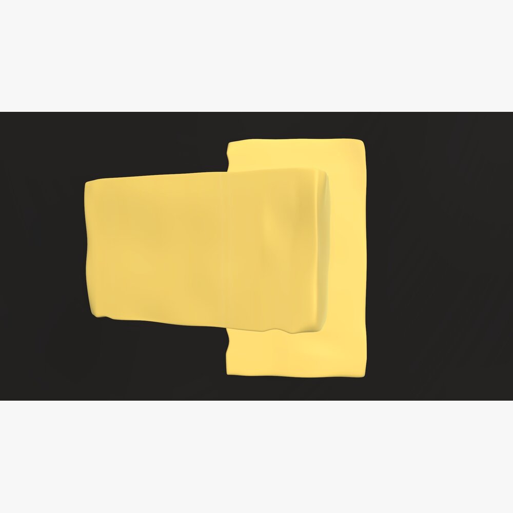 Butter Slices On Ground 3D model - Download Dairy, Bakery on 3DModels.org