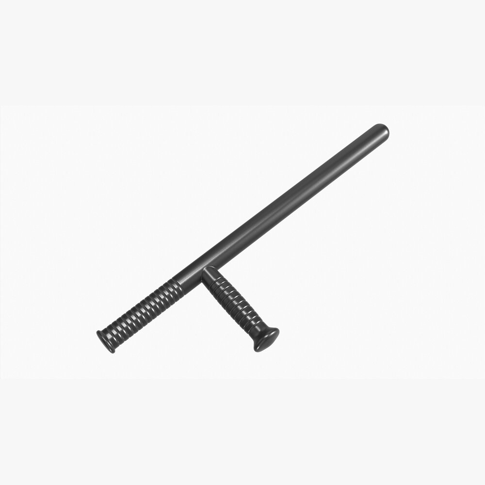 Tonfa Plastic 3D model - Download Bladed Weapon on 3DModels.org
