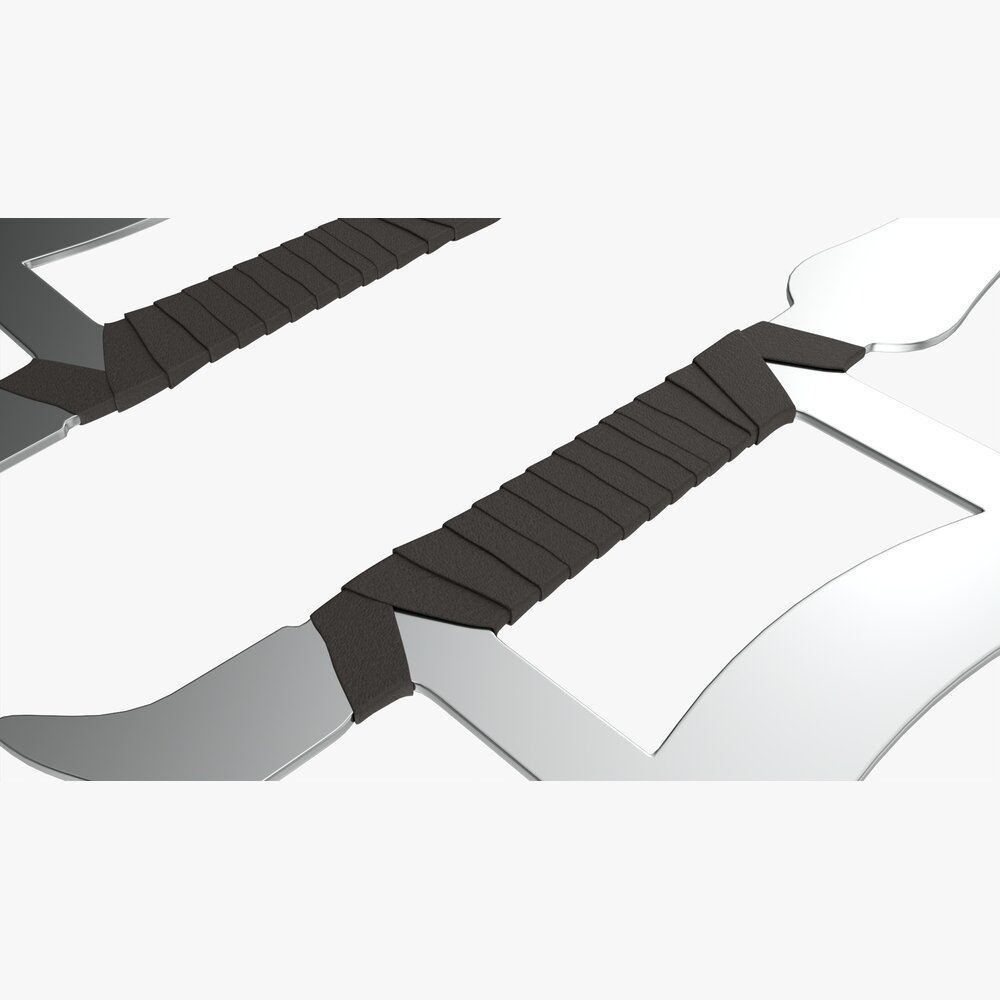 Espadas Arbóreas Con Ganchos Gemelos Modelo 3D - Descargar Bladed ...