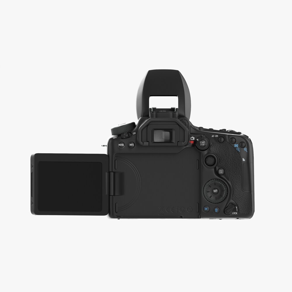 Canon Eos 90d Dslr Camera Ef 24-70mm F2.8l Ii Usm Lens 03 3D model ...