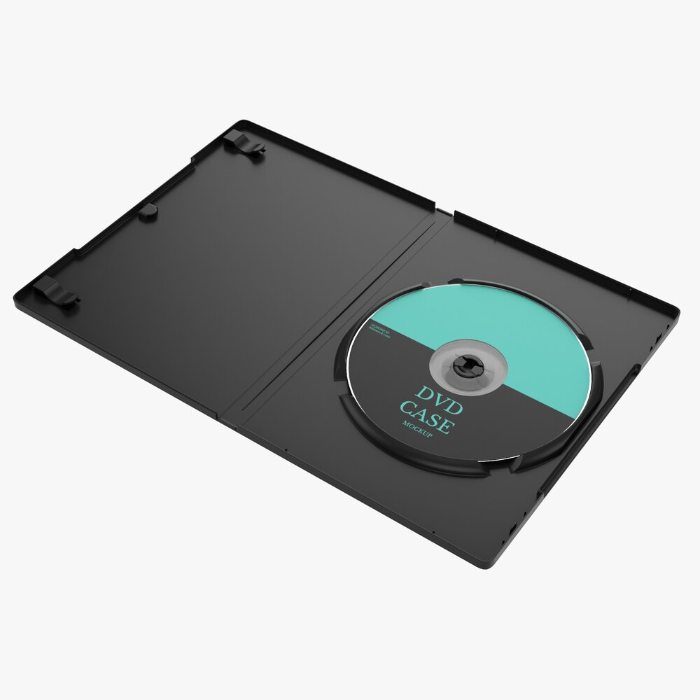 Caja DVD Abierta con Disco Modelo 3D - Descargar Aficiones on 3DModels.org