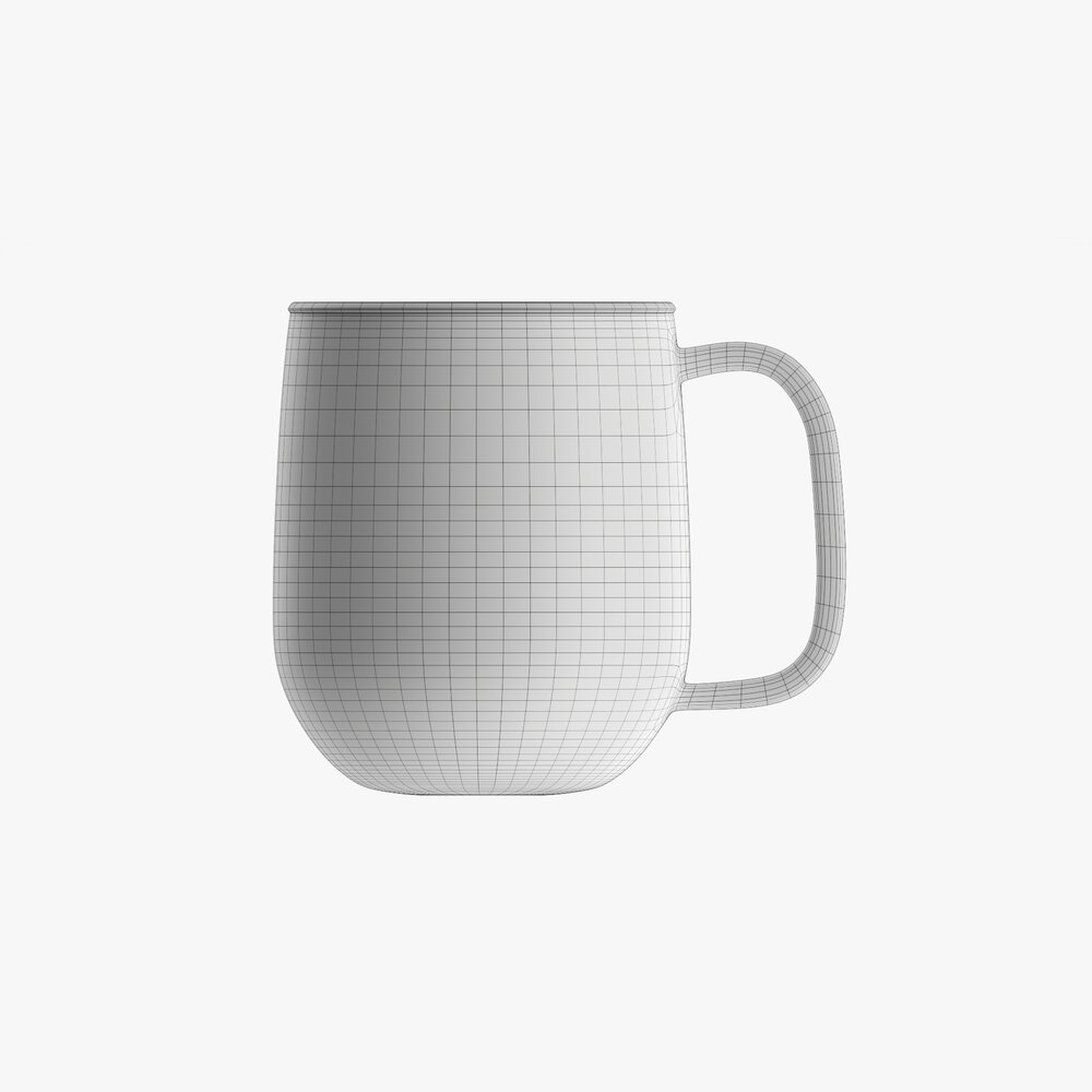 Glass Transparent Coffee Mug With Handle 02 3D model - Download ...
