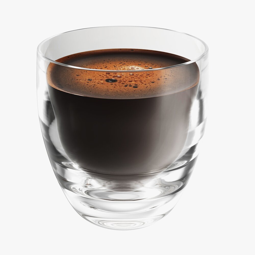 Glass Transparent Coffee Mug Without Handle 01 3D model - Download ...