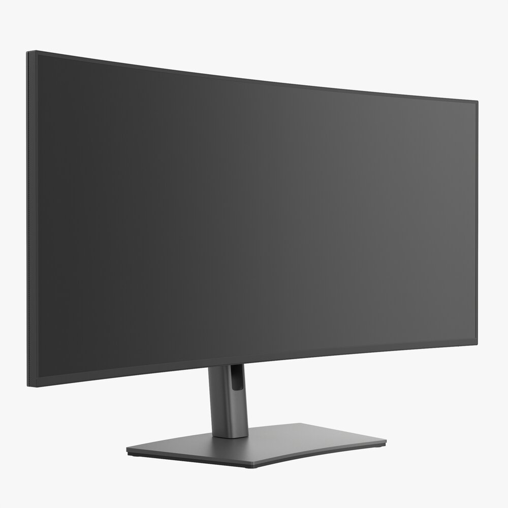 Lcd 38-Inch Curved Monitor 3D model - Download Computer monitor on ...