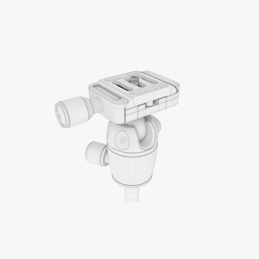 Tabletop Carbon Camera Tripod 04 3D model - Download Electronic ...