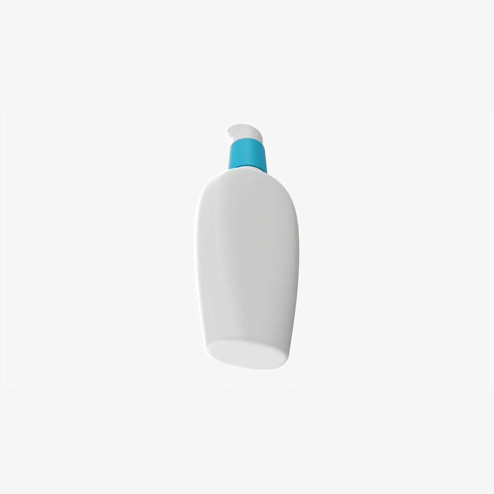 Facial Lotion Bottle Mockup 3D model - Download Health and Beauty on ...