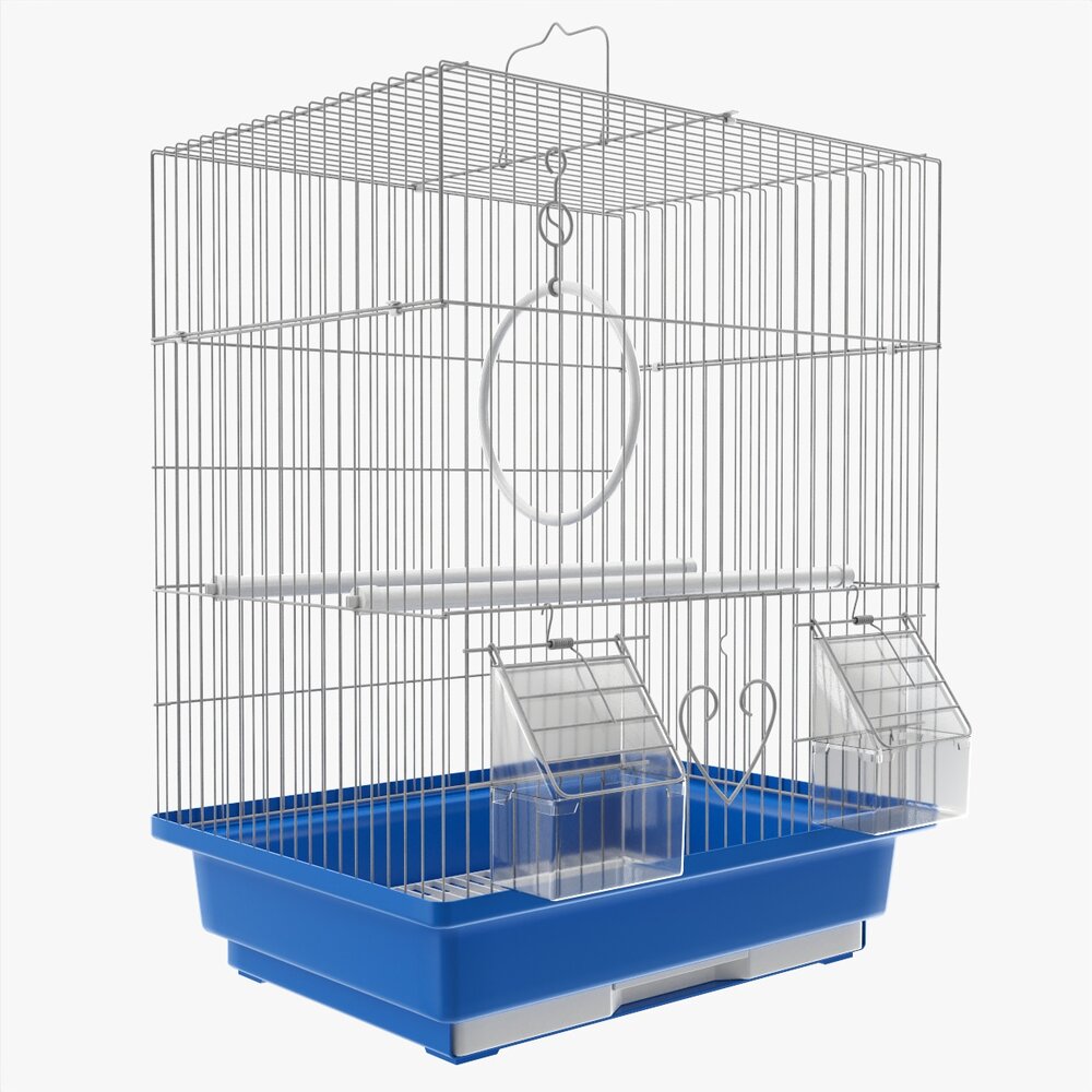 Flat Top Bird Cage 3D model - Download Hobbies on 3DModels.org