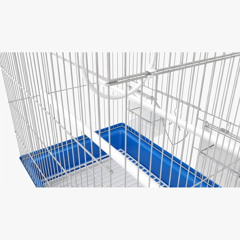 Flat Top Bird Cage 3D model - Download Hobbies on 3DModels.org