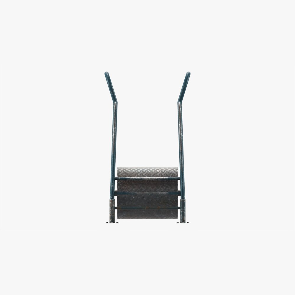 Playground Running Iron Drum 3D model - Download Street elements on ...